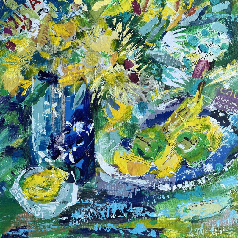 Acrylics & Paper Collage - Still Life - Braintree Community Centre